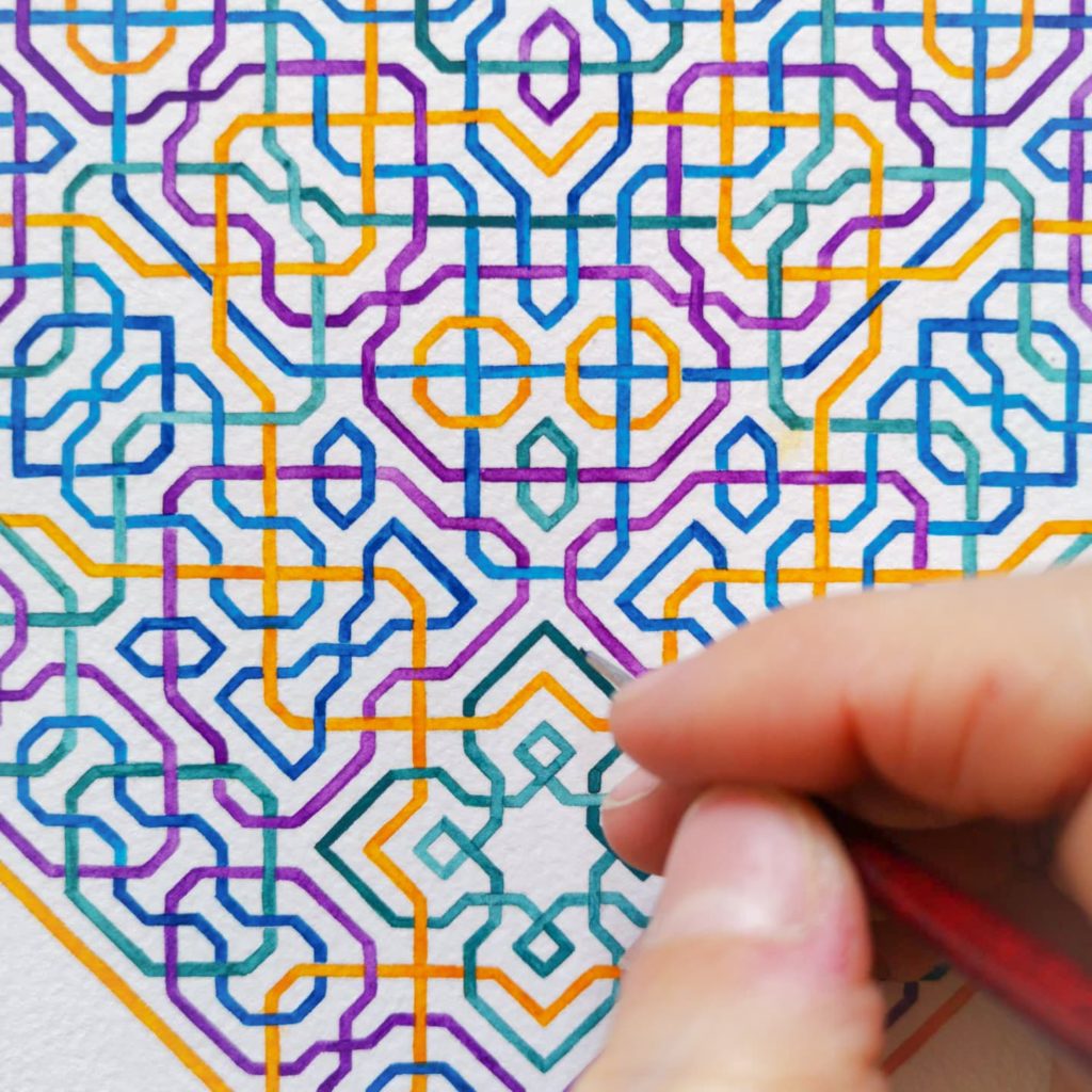 Weaving A Geometric Pattern